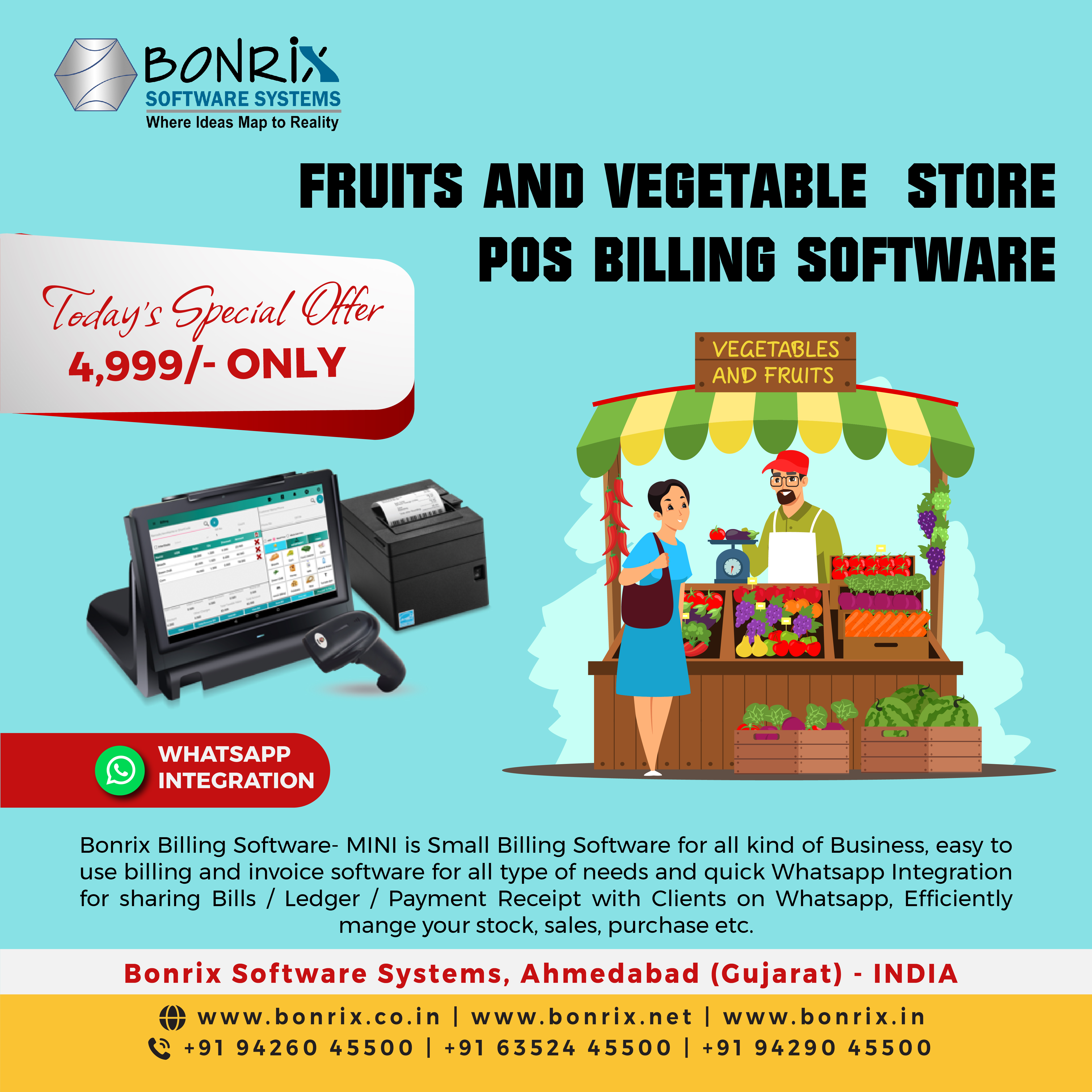 Fruits and Vegetable Store POS Billing Software – Bonrix | Ahmedabad ...